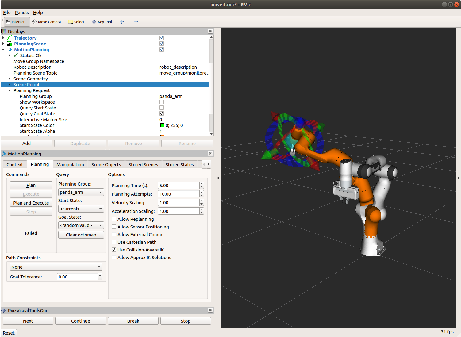 Integrating FRANKA EMIKA Panda robot into Gazebo – Dr. Erdal Pekel