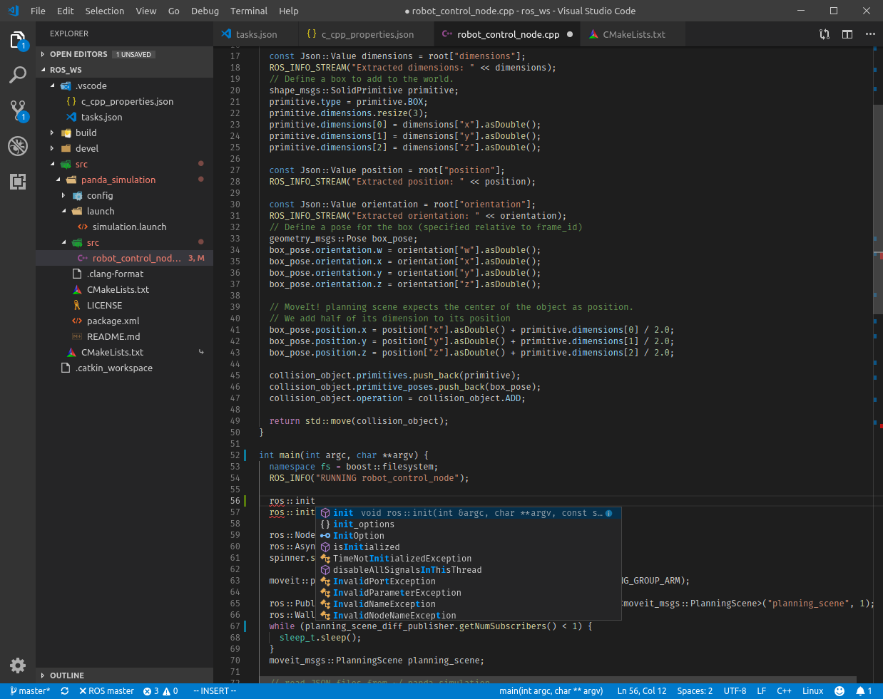 ROS development with Visual Studio Code – Dr. Erdal Pekel